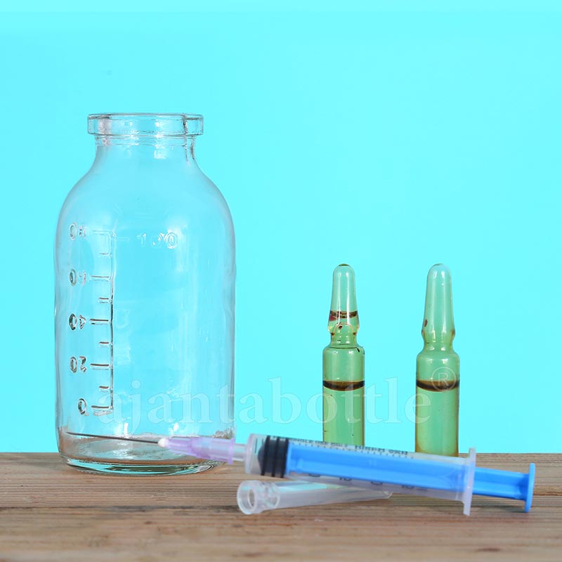 100 ml Saline/Infusion Ultra Glass Bottle 32 mm Special Neck - Ajanta ...