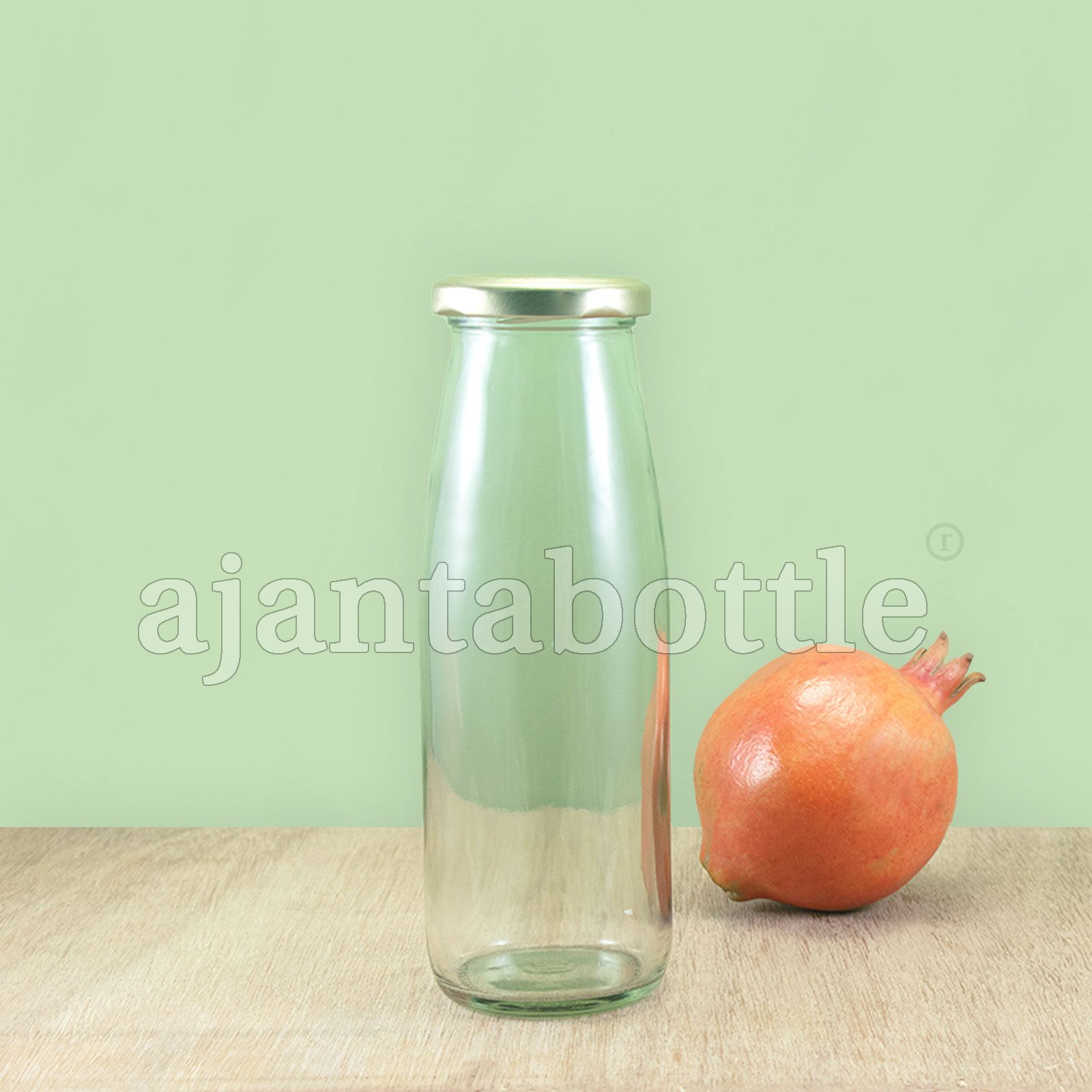 450 gm Camel Juice Tall Glass Bottle 53 mm Lug Neck - AjantaBottle
