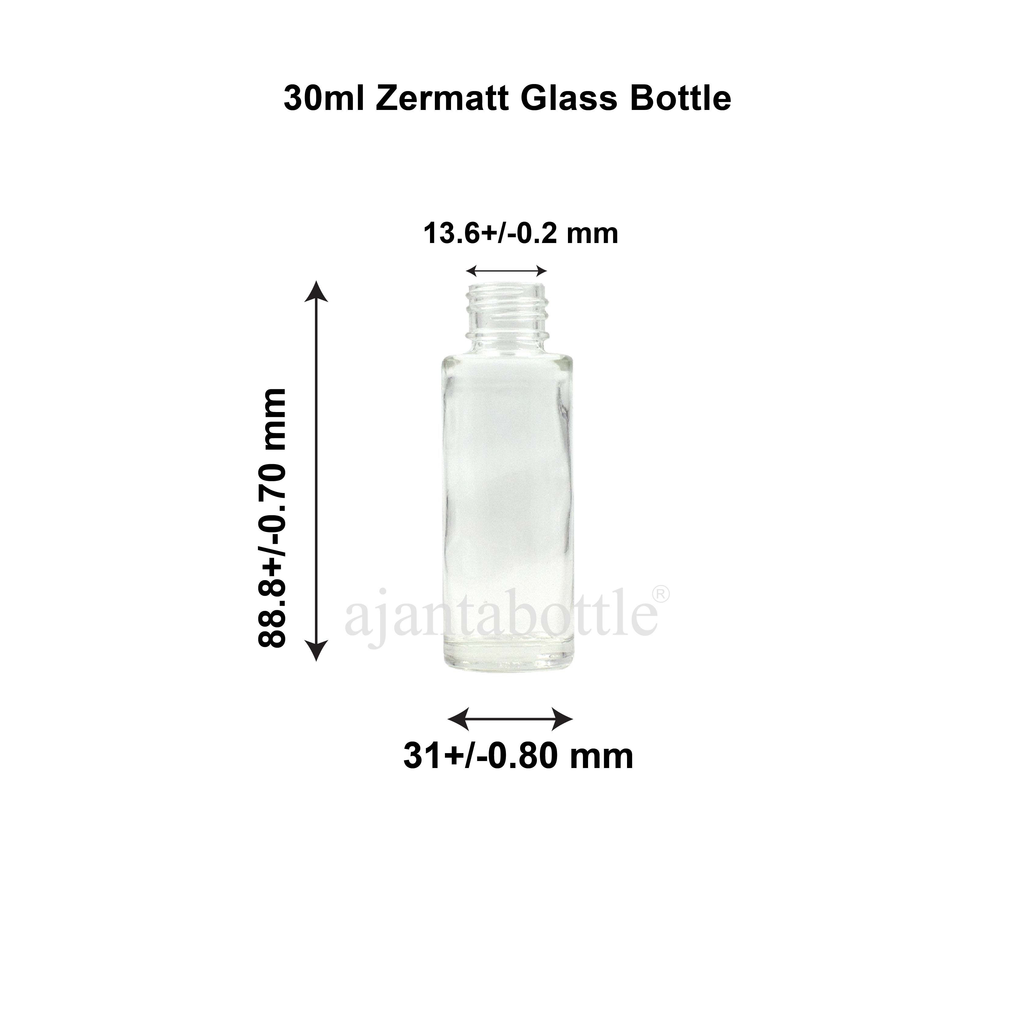 30 ML ZERMATT BOTTLE GLASS BOTTLE - Ajanta Bottle Pvt Ltd